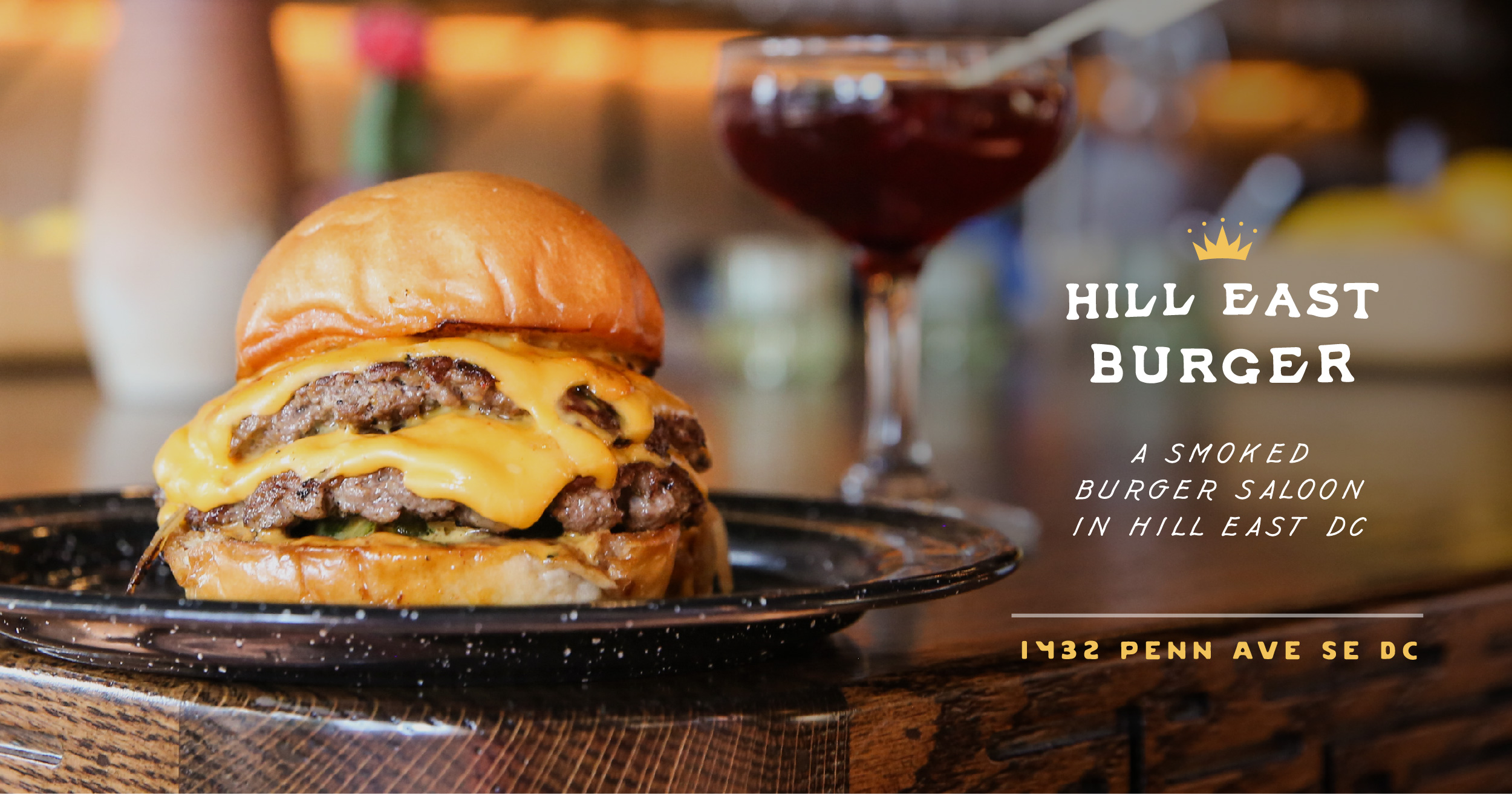 Hill East 🍔 | Smoked Burger Saloon at 1432 Penn Ave SE